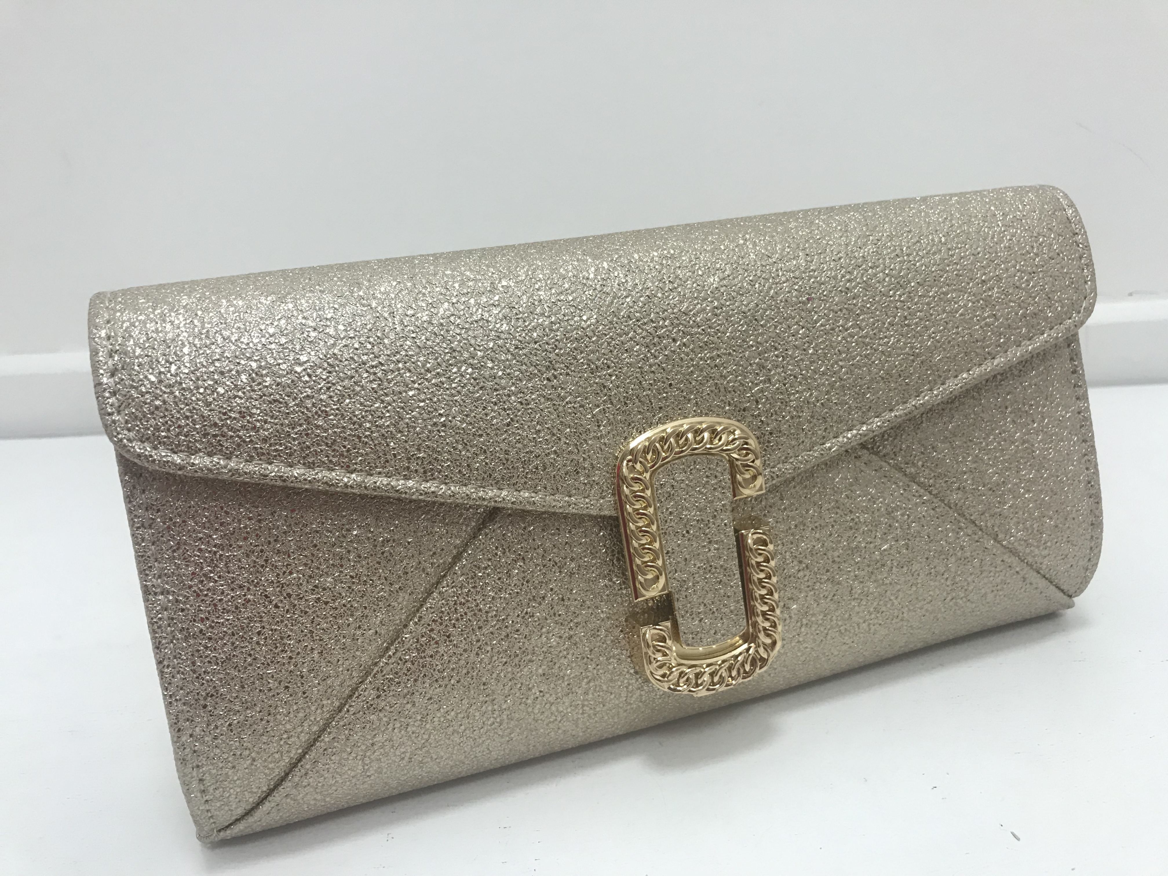 Gold Metallic Clutch Purse | semashow.com